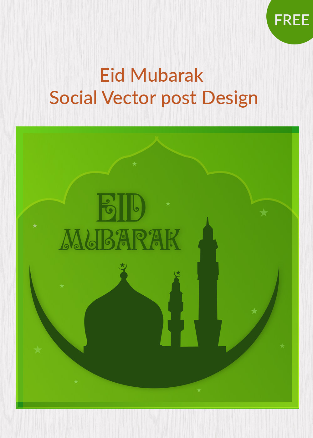 Eid Mubarak Psd Template