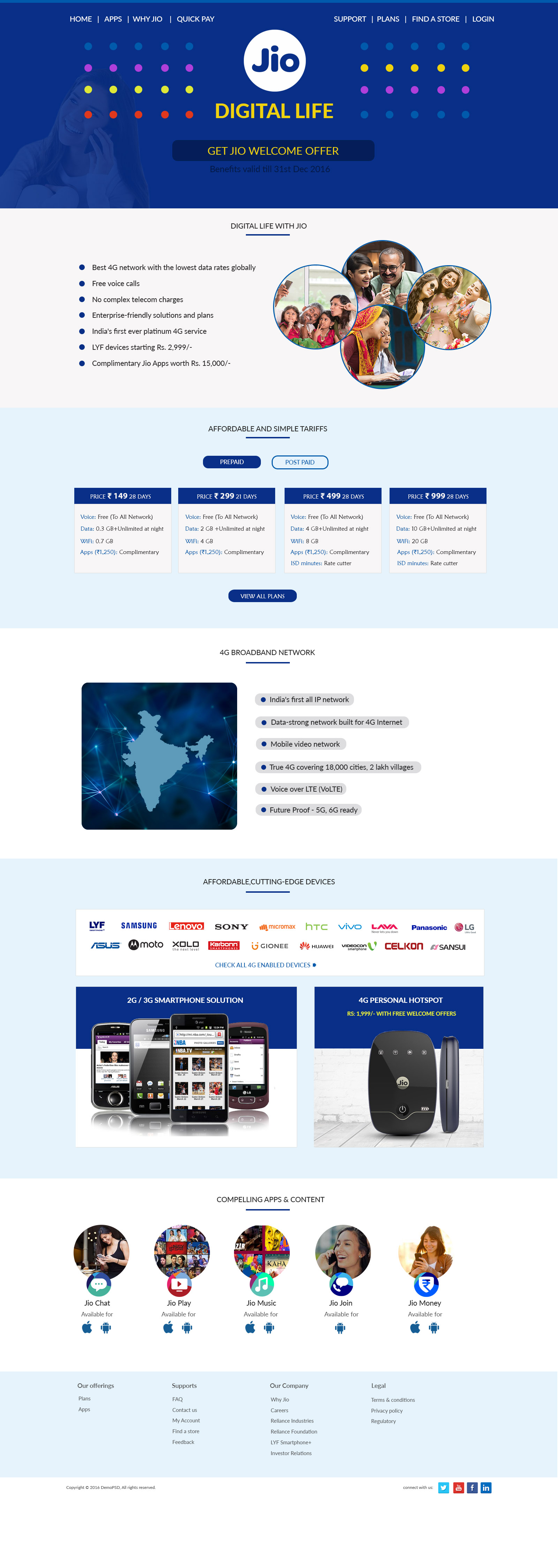 Free Website Psd Templates
