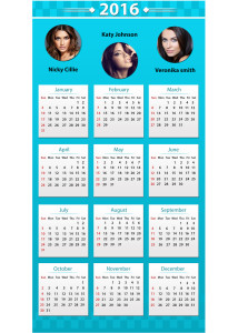 free calendar psd templates