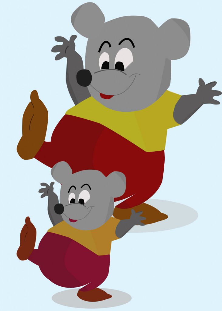 dancing mouse vector