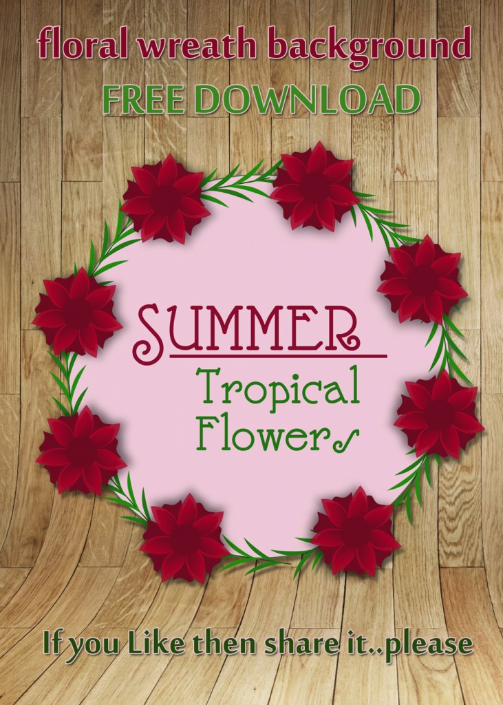 free floral wreath background