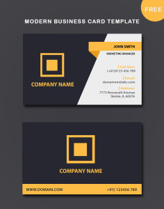 modern business card design - Free Website Templates Download - Psd ...
