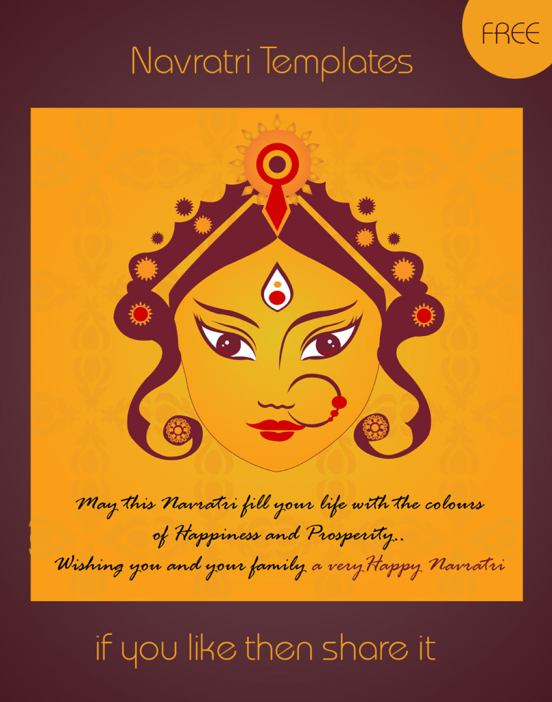 navratri vector templates