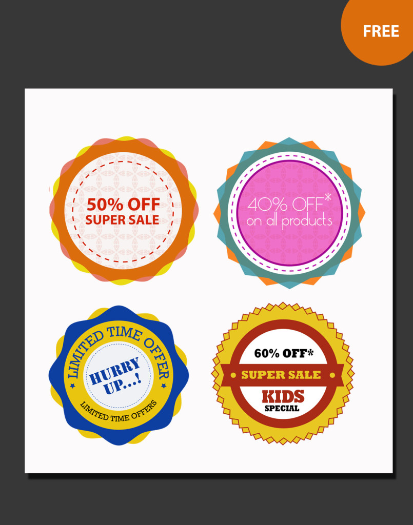 sale badge vector templates