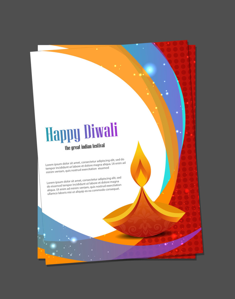 diwali card templates