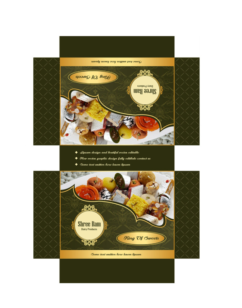 sweets box design templates