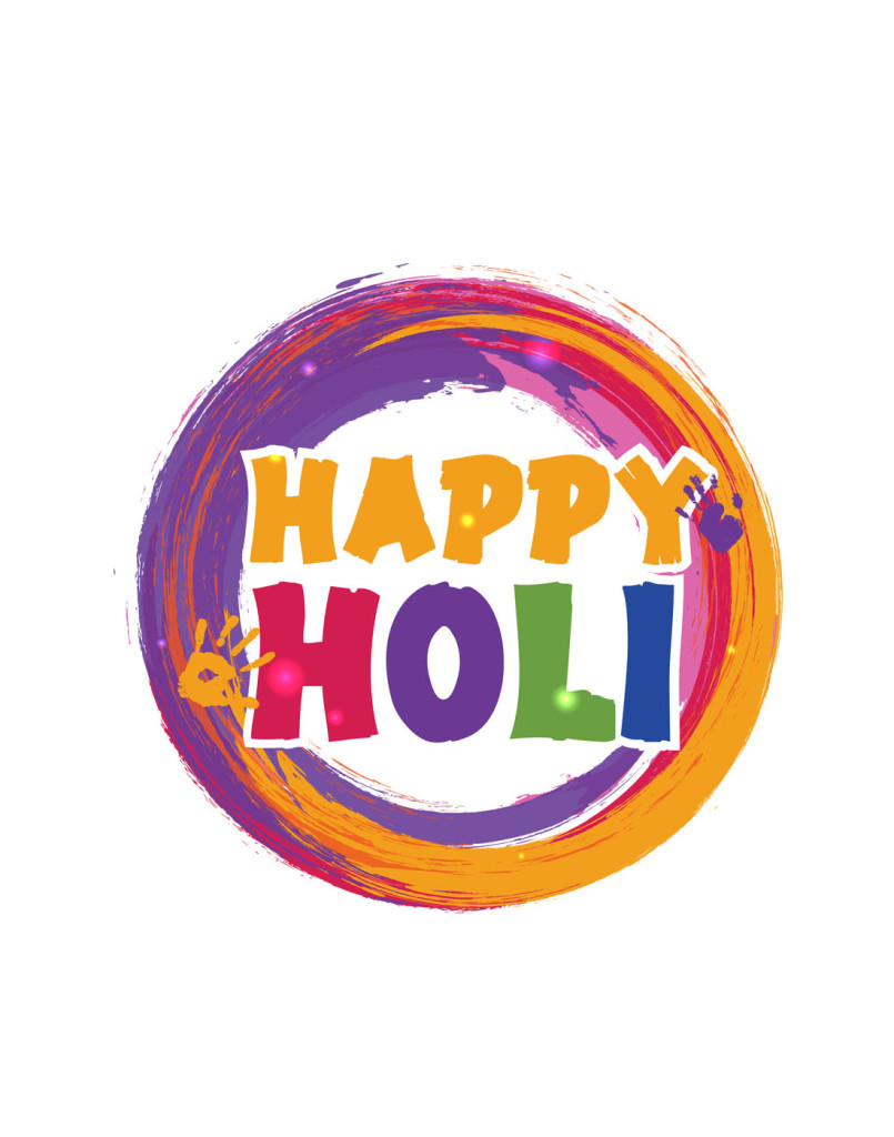 happy holi vector