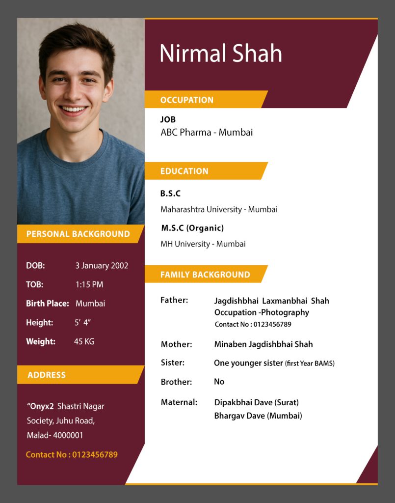 Marriage Biodata Psd Template - Free Website Templates Download - Psd ...